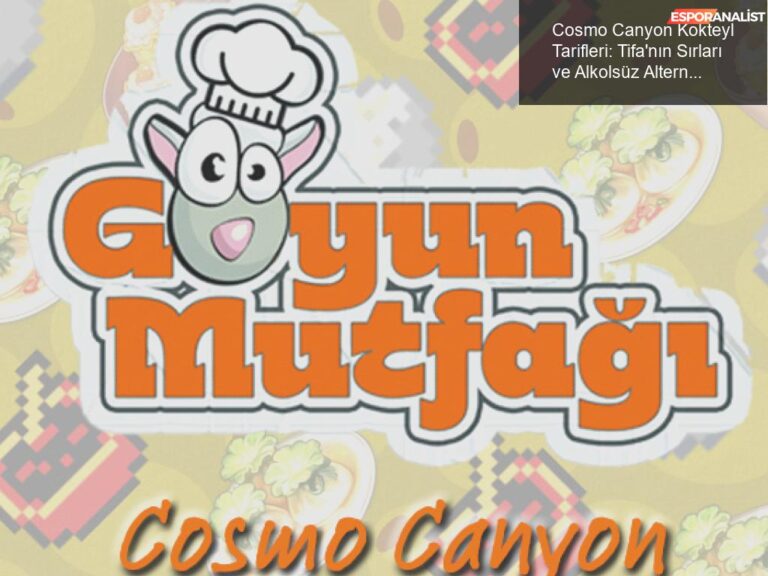 Cosmo Canyon Kokteyl Tarifleri: Tifa'nın Sırları ve Alkolsüz ...